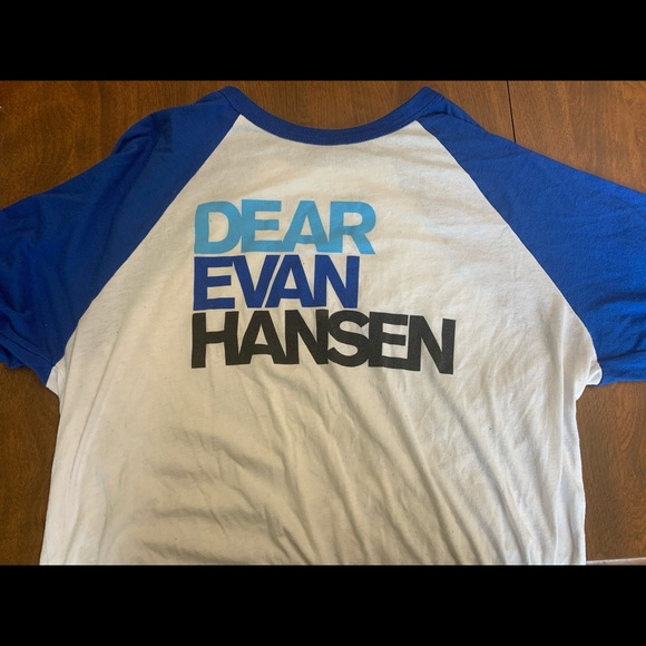 Creative Goods | Tops | Blue Dear Evan Hansen Baseball Tee | Poshmark